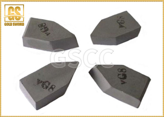 Hardness Tungsten Carbide Brazed Tips , Carbide Cutting Tips YG3 YG6X Grade